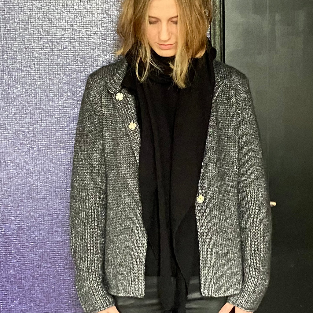 SOUSI 097 - CHARCOAL + SILVER – SOUSI Limited Edition Cashmere